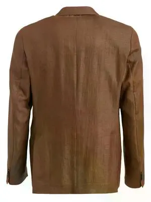 Brian Dales Single-breasted Blazer - Brown