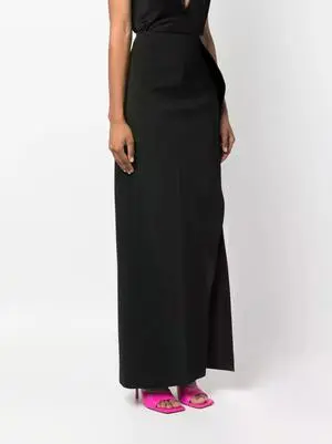GENNY High-waisted Draped Maxi Skirt