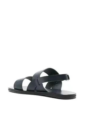 ANCIENT GREEK SANDALS Irodotos Flat Leather Sandals - Blue