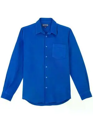 Vilebrequin Logo-embroidered Linen Shirt
