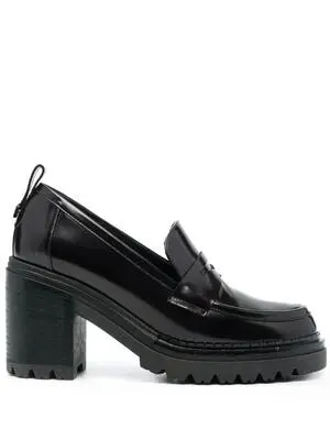 SERGIO ROSSI Joan 90mm Leather Loafers