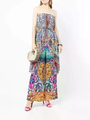 Camilla Strapless Wide Leg Jumpsuit