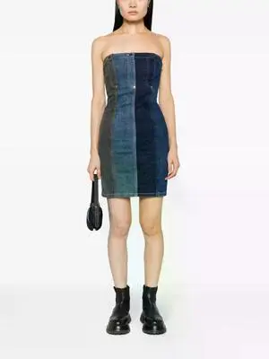 Moschino Layered-design Denim Dress