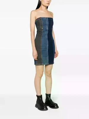 Moschino Layered-design Denim Dress