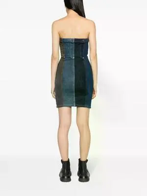 Moschino Layered-design Denim Dress