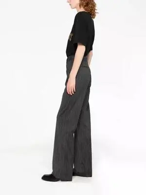 Alessandra Rich Pinstriped Tailored Trousers