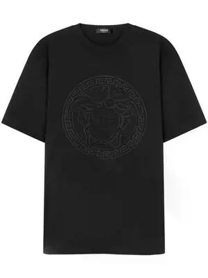 Versace Medusa-embroidered T-shirt