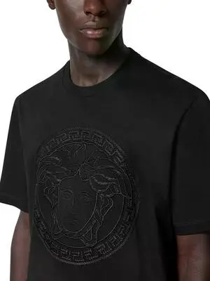 Versace Medusa-embroidered T-shirt
