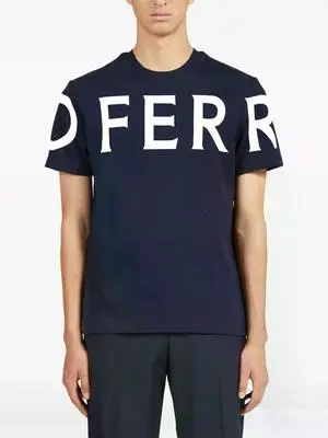 FERRAGAMO Logo-print Cotton T-shirt