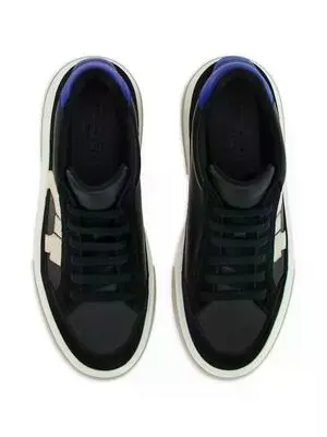 FERRAGAMO Gancini Panelled Leather Sneakers