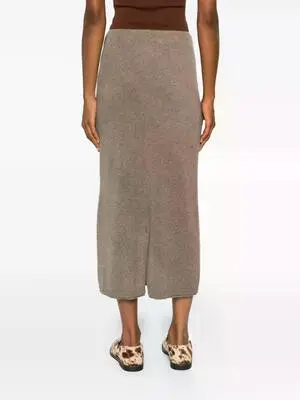 Kristensen Du Nord Cashmere Knitted Midi Skirt