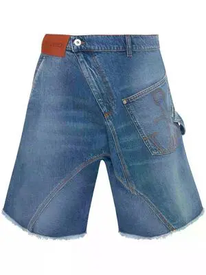JW Anderson Twisted Denim Shorts - Blue