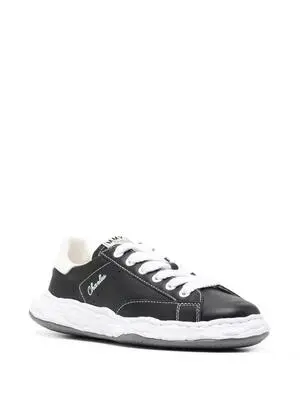 Mihara Yasuhiro Charles Lace-up Leather Sneakers - Black