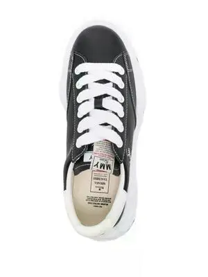 Mihara Yasuhiro Charles Lace-up Leather Sneakers - Black
