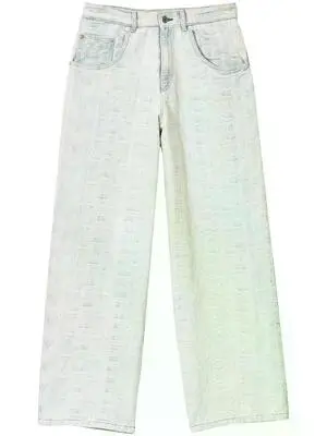 Marc Jacobs Monogram Wide-leg Jeans