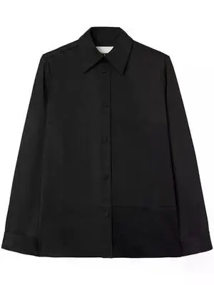 JIL SANDER Pointed-collar Satin Shirt