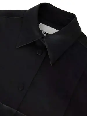 JIL SANDER Pointed-collar Satin Shirt