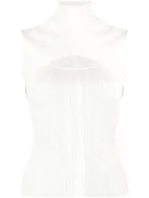 Simkhai Easton Cut-out Ribbed Top