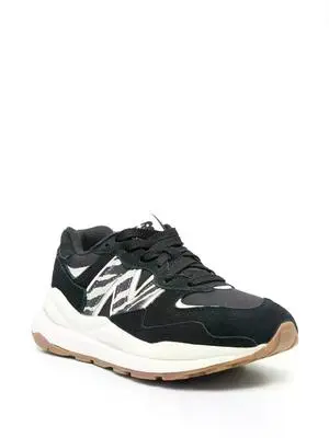NEW BALANCE Zebra Print Low-top Sneakers - Black