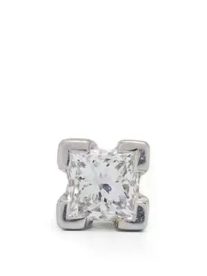 MARIA BLACK 14k White Gold Modular Diamond Stud Earring - Silver