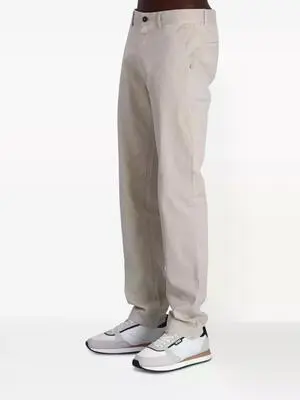 BOSS Mid-rise Stretch-cotton Chinos - Neutrals