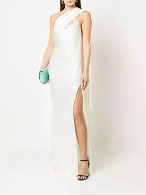 Michelle Mason Drape-panel Silk Gown