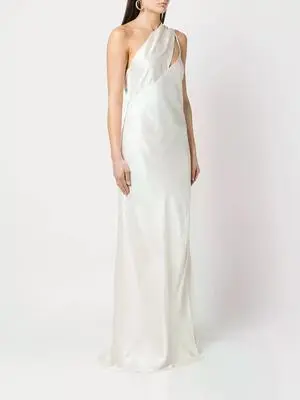 Michelle Mason Drape-panel Silk Gown