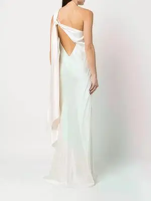 Michelle Mason Drape-panel Silk Gown