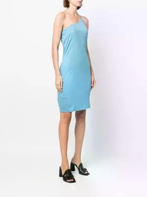 Dsquared2 One-shoulder Jersey-knit Dress - Blue