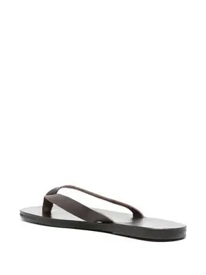 ANCIENT GREEK SANDALS Solon Flat Leather Sandals - Brown