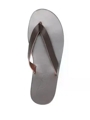 ANCIENT GREEK SANDALS Solon Flat Leather Sandals - Brown