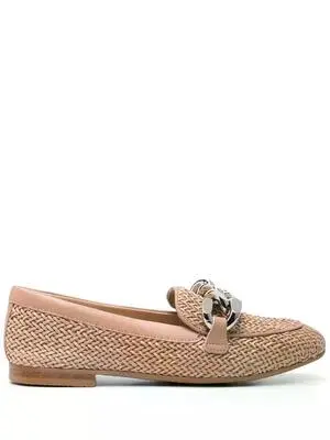 Casadei Chain Link Detailing Flats For Women