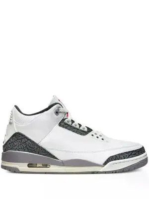 JORDAN Air 3 Cement Grey Sneakers - White