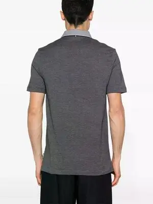 BOSS Contrasting-collar Cotton Polo Shirt