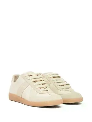 MAISON MARGIELA Replica Low-top Leather Sneakers - Neutrals
