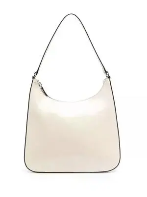 Staud Alec Leather Shoulder Bag - Neutrals