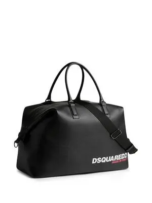 Dsquared2 Grained Tote Bag With Logo Print