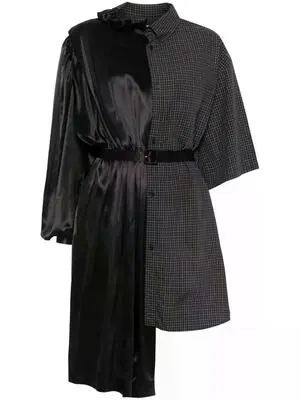 Balenciaga 50/50 Shirt Dress - Black