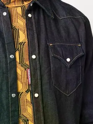 Dsquared2 Dark-wash Denim Shirt