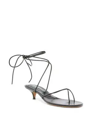 Proenza Schouler Slash Leather Sandals - Black