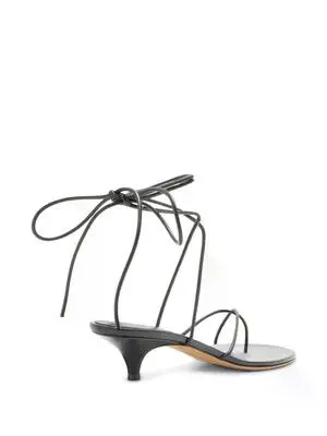 Proenza Schouler Slash Leather Sandals - Black