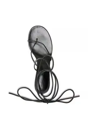 Proenza Schouler Slash Leather Sandals - Black
