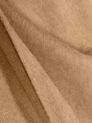 PAURA Ribbed-edge Virgin Wool Scarf