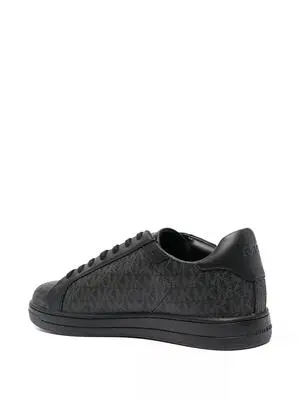 Michael Kors Monogram Print Sneakers - Black