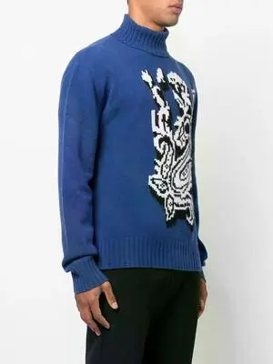 Etro Paisley-knit Roll-neck Jumper