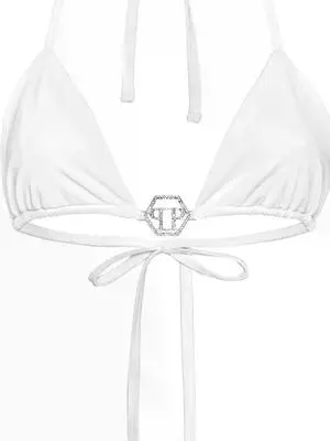 Philipp Plein Logo-plaque Triangle Bikini Set - White