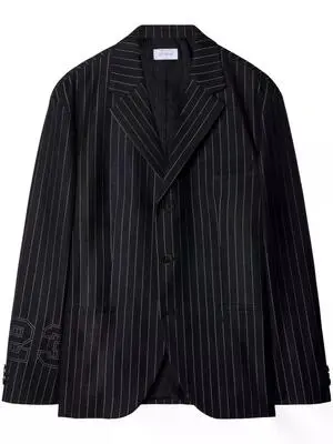 Off-White 23-print Pinstriped Blazer
