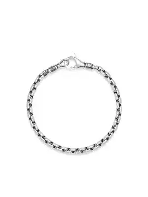 NIALAYA JEWELRY Sterling Logo-bead Chain Bracelet - Silver