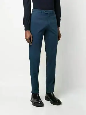 LARDINI Straight-leg Tailored Trousers - Blue