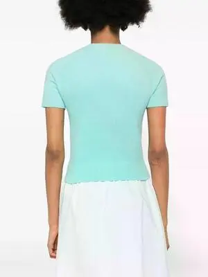 PATOU Logo-jacquard Knitted Top